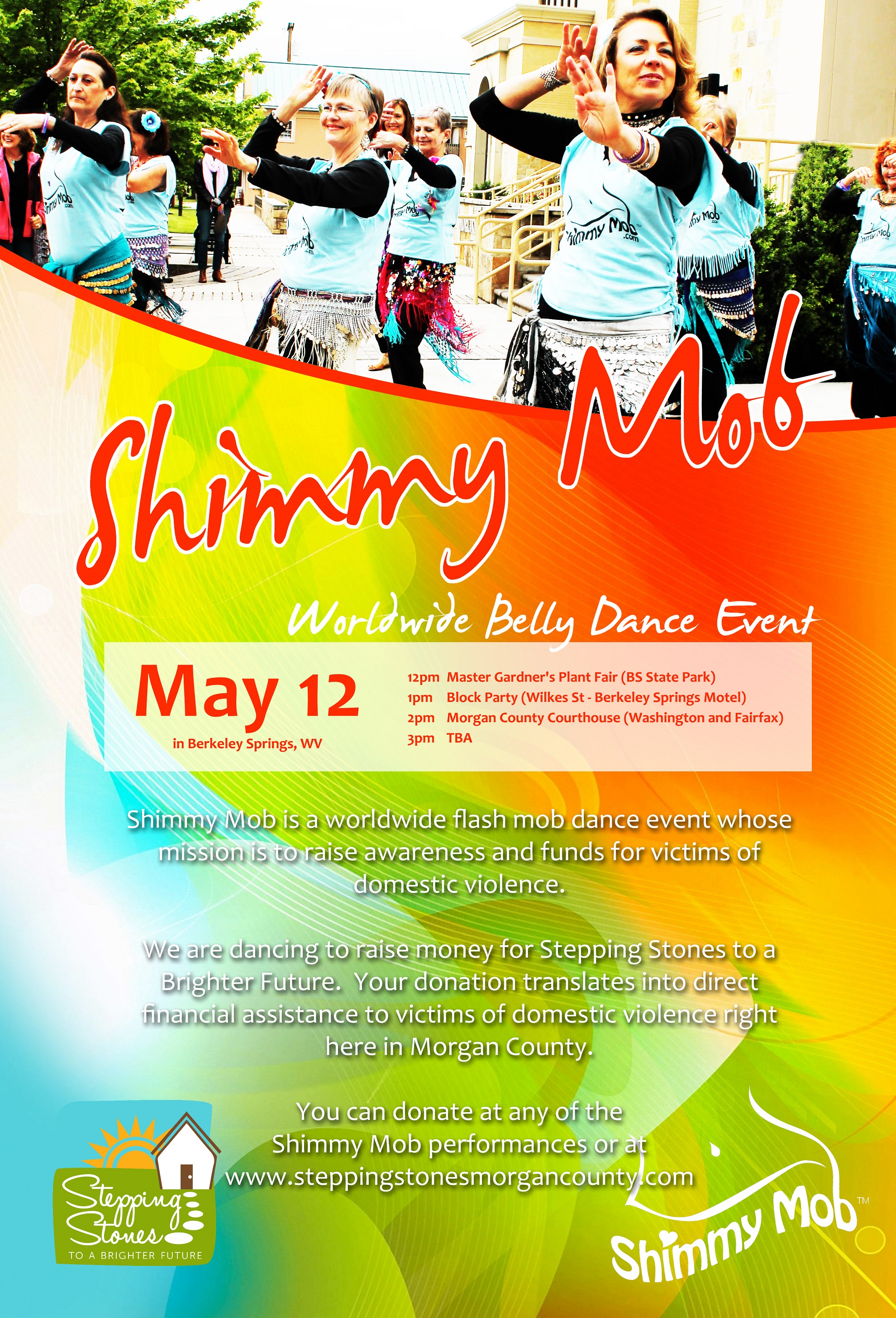 Shimmy Mob Hits the Streets of Berkeley Springs May 12 | Morgan County USA